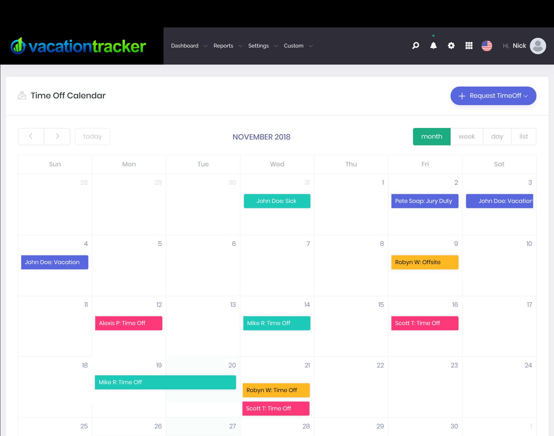 Absence Management/PTO/Vacation/Time Tracking for Business | Vacation ...